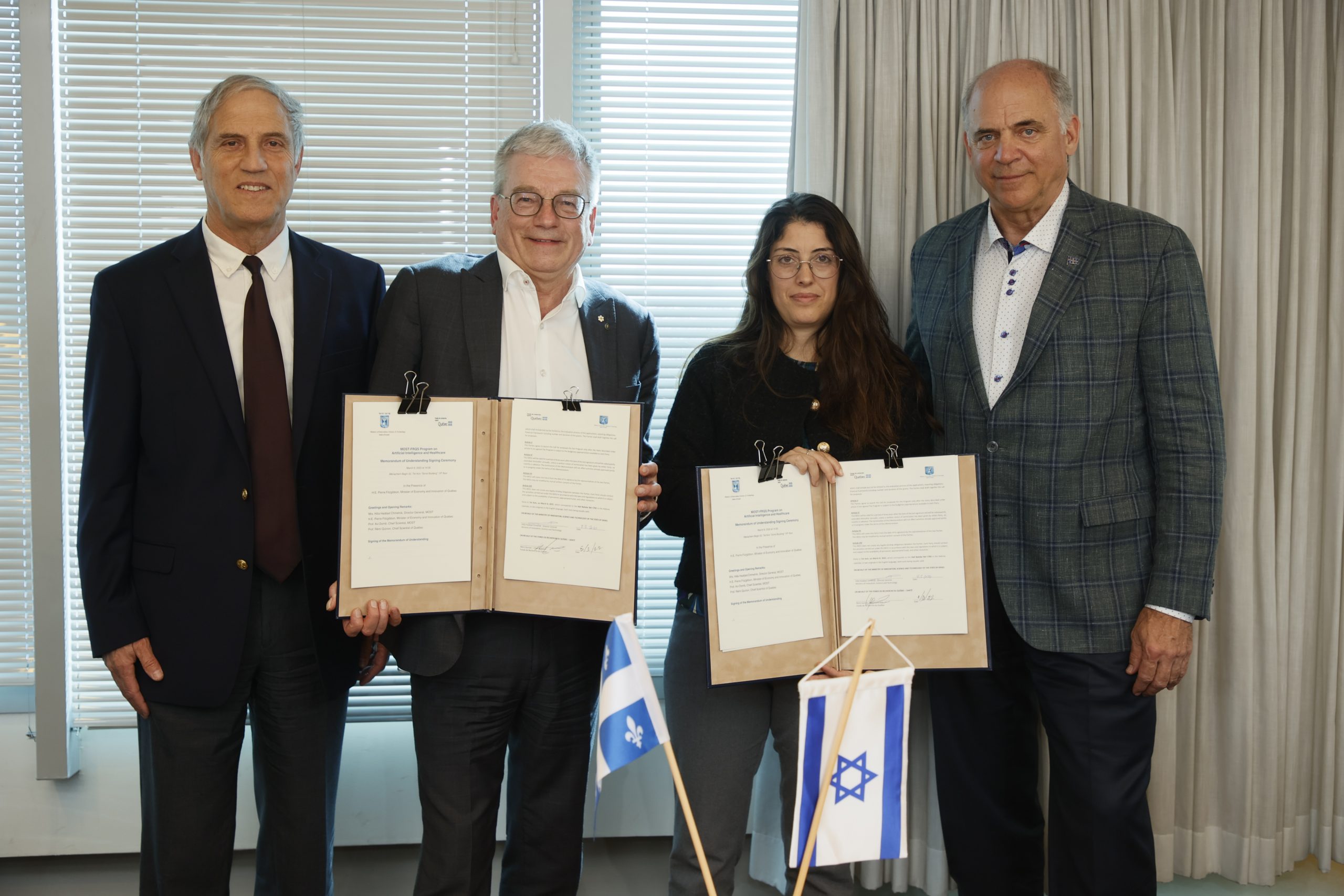 Québec-Israel partnership in artificial intelligence and health care ...