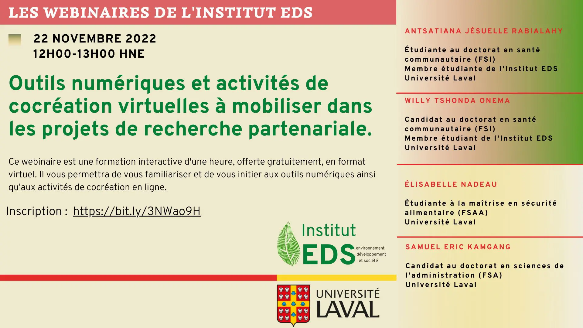 Outils numériques et activités de cocréation virtuelles à mobiliser ...