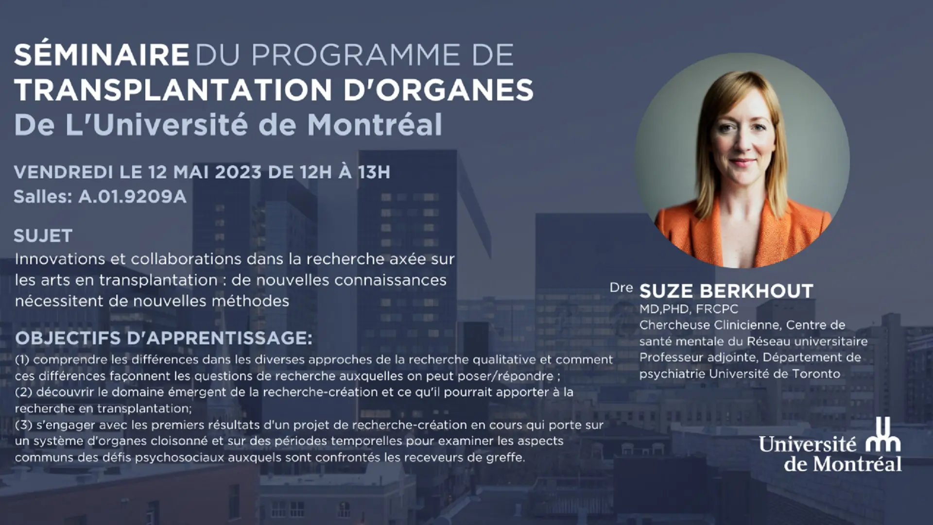 CHUM Multi-Organ Transplantation Seminar - Fonds de recherche du Québec ...