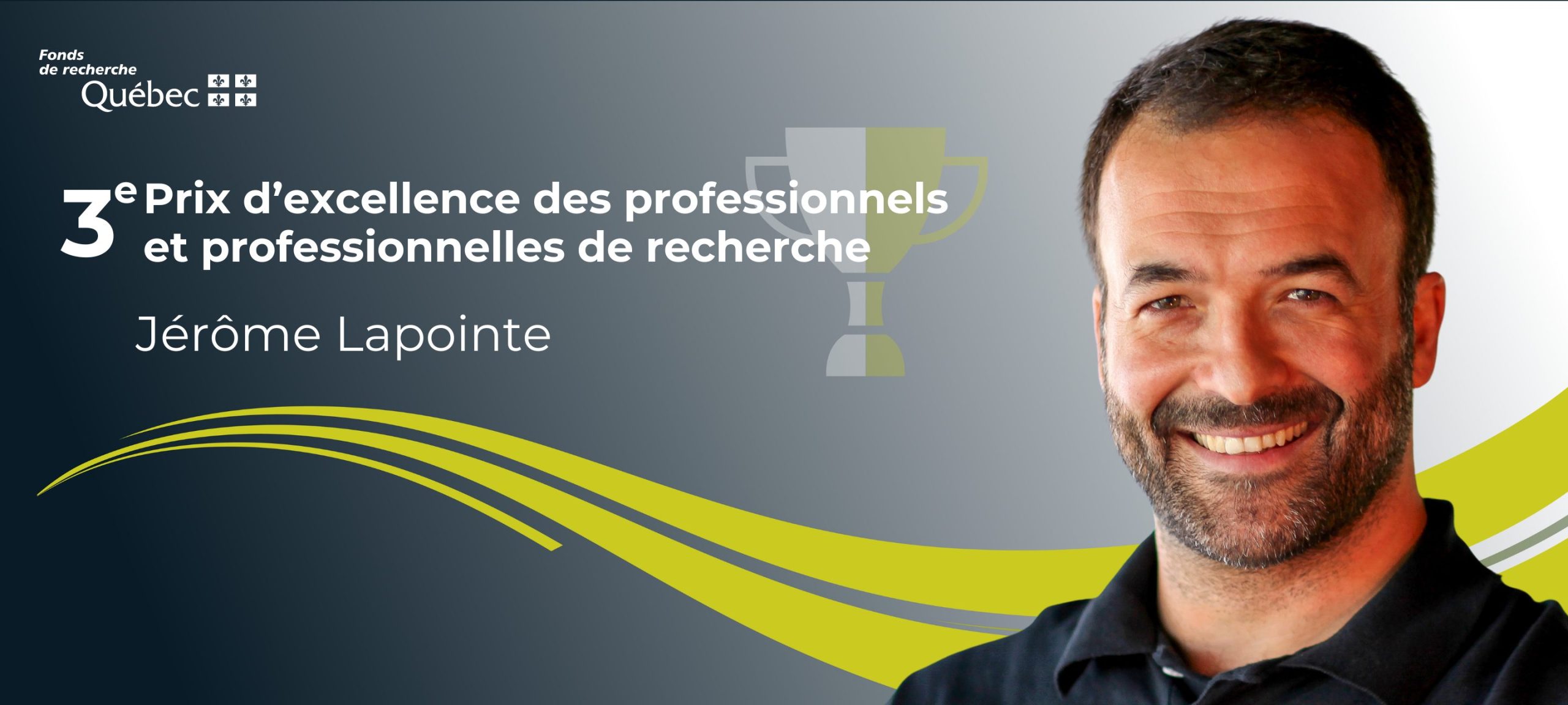 Jérôme Lapointe, 3e prix d'excellence des professionnels et ...
