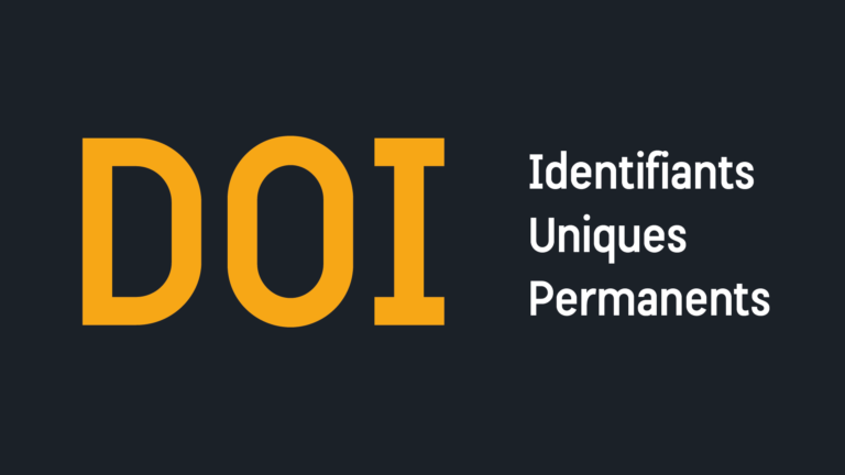 Persistent unique identifiers (DOI) - Fonds de recherche du Québec - FRQ